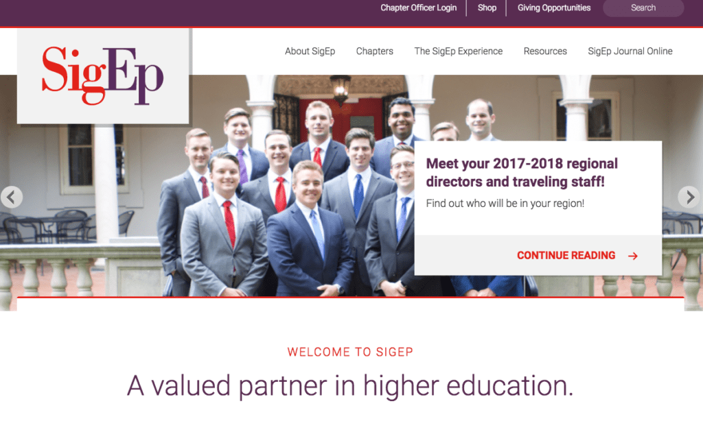 Top 10 Fraternity and Sorority Websites - Rhyme & Reason Design